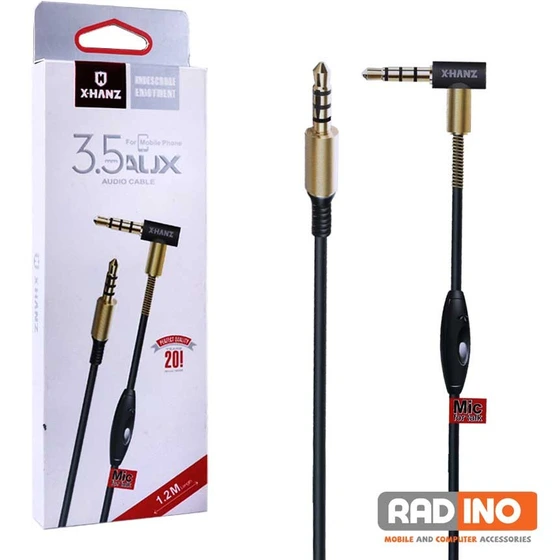 خرید و قیمت کابل AUX میکروفون دار ایکس هانز مدل X-Hanz HD120 | ترب