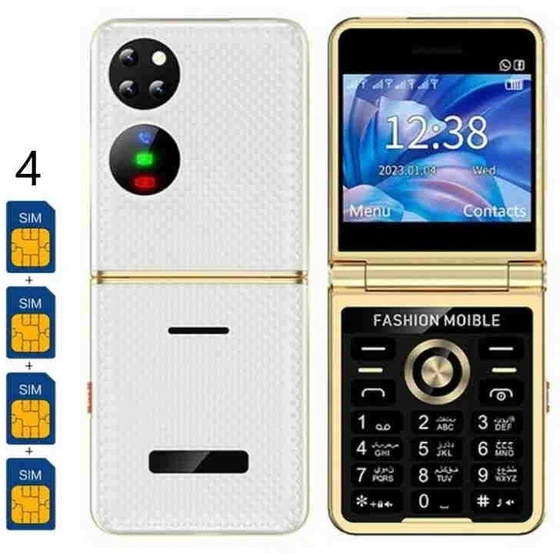 خرید و قیمت گوشی تاشو هوپ p21 | موبایل دربدار 4 سیمکارت مدل hope p21 | ترب