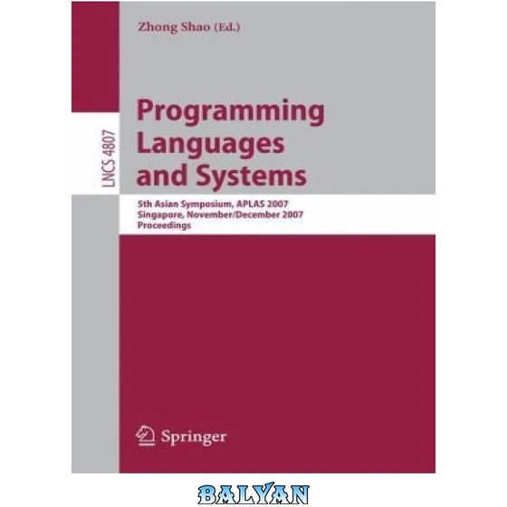 خرید و قیمت دانلود کتاب Programming Languages and Systems: 5th Asian ...