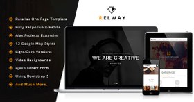 خرید و قیمت دانلود قالب HTML تک صفحه ای و پارالاکس Relway | ترب