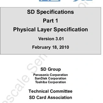 خرید و قیمت دانلود کتاب SD Specifications - Part 1 - Physical Layer Specification - Version 3.01 ...