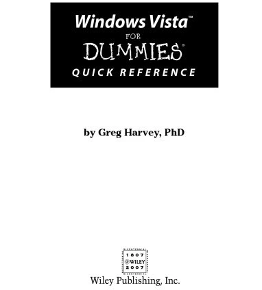 خرید و قیمت دانلود کتاب Windows Vista for dummies quick reference | ترب