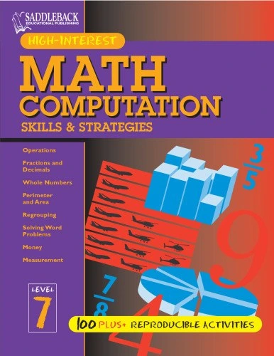 خرید و قیمت دانلود کتاب Math Computation Skills And Strategies Level 7 Math Computation Skills