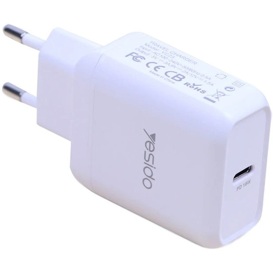 خرید و قیمت کلگی فست شارژ Yesido YC23 PD 3A 18W | ترب