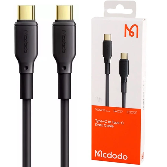 خرید و قیمت کابل تبدیل فست شارژ Mcdodo CA-835 Type-C To Type-C 5A PD 100W 1.2m | ترب