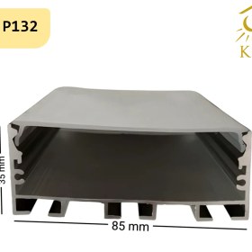 خرید و قیمت قاب چراغ لاینی توکار کد P132 رویه 85 میلیمتری ارتفاع 35 ...