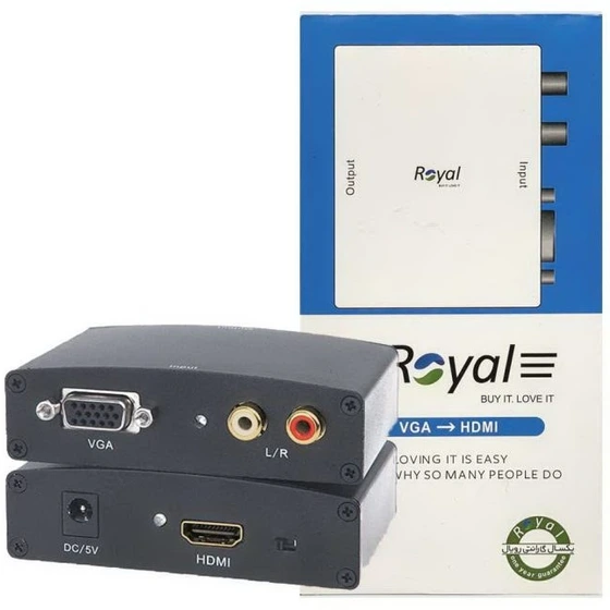 خرید و قیمت تبدیل رویال VGA به HDMI آداپتور ROYAL | ترب
