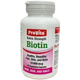 خرید و قیمت مشخصات، قیمت و خرید ProVita Extra Strength Biotin 10000mcg Hair, Skin and Nails ...