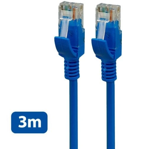 خرید و قیمت کابل شبکه 3 متری ENZO مدل CAT5 آبی | ترب