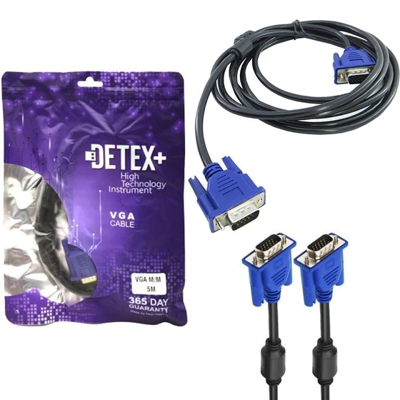 خرید و قیمت کابل 5متری VGA Detex | ترب