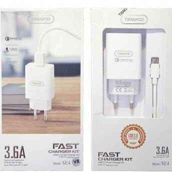 خرید و قیمت شارژر اندروید micro فست ترانیو مدل Tranyoo SE4 V8 | ترب