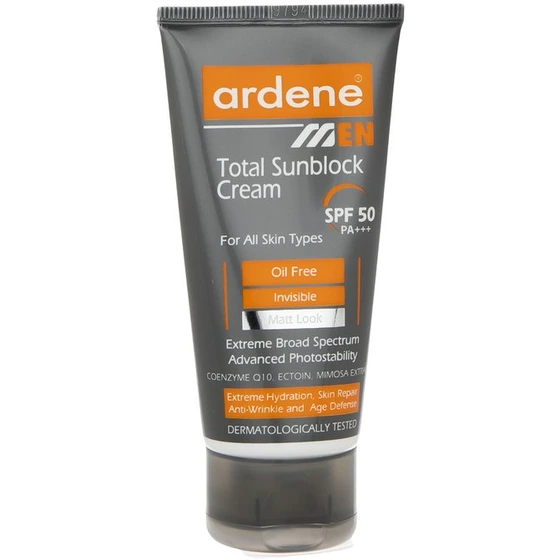خرید و قیمت کرم ضد آفتاب بی رنگ آردن SPF50 مدل Total Sun Block مناسب ...