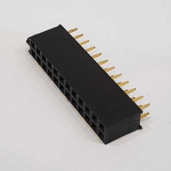 خرید و قیمت پین هدر 2x12 مادگی صاف 2.54 میلیمتر. Pin header 2x12 Female ...