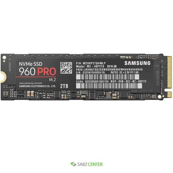 خرید و قیمت Samsung 960 Pro NVMe M.2 SSD - 2TB | ترب