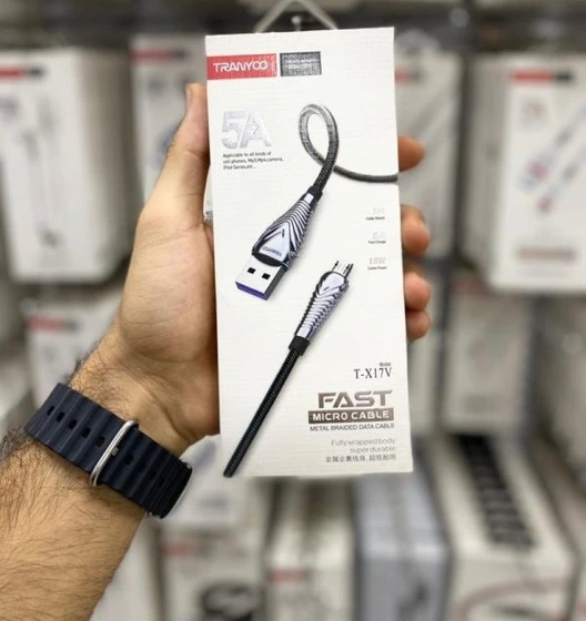 خرید و قیمت کابل 5 آمپر TRANYOO مدل X5 فست | ترب