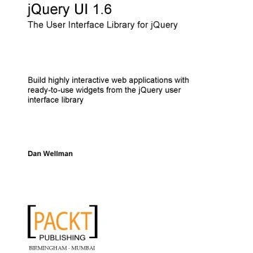 خرید و قیمت دانلود کتاب JQuery UI 1.6 : the user interface library for jQuery 2009 | ترب