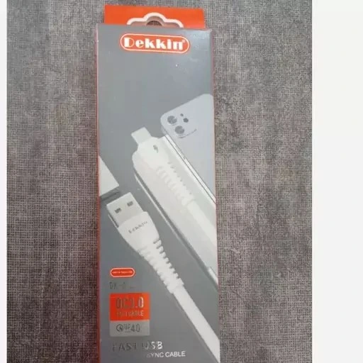خرید و قیمت کابل شارژر موبایل برند Dekkin فست شارژ مدل DK-A100 نوع تایپ سی | ترب