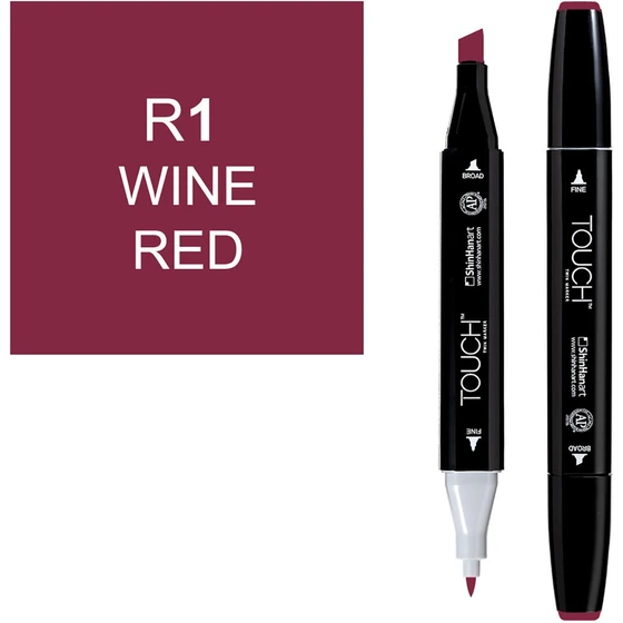 خرید و قیمت ماژیک تاچ (Touch) بدنه مشکی شماره R1 Wine Red | ترب