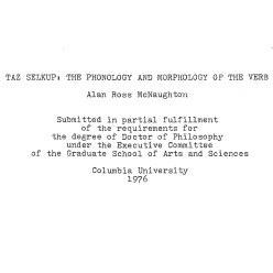 خرید و قیمت دانلود کتاب Taz Selkup: the phonology and morphology of the ...