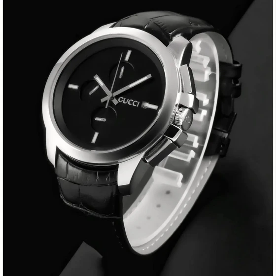 خرید و قیمت ساعت مچی مردانه 3 موتور فعال کرنوگراف گوچی به همراه جعبه ...