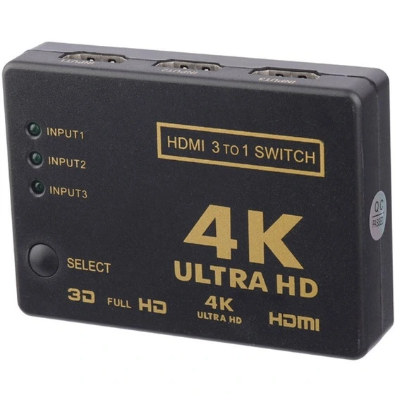 خرید و قیمت سوییچ UH-301 HDMI ا 4K Ultra HD UH-301 1×3 HDMI Switch | ترب
