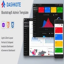 خرید و قیمت قالب بوت استرپ 5 مدیریتی Dashkote | ترب