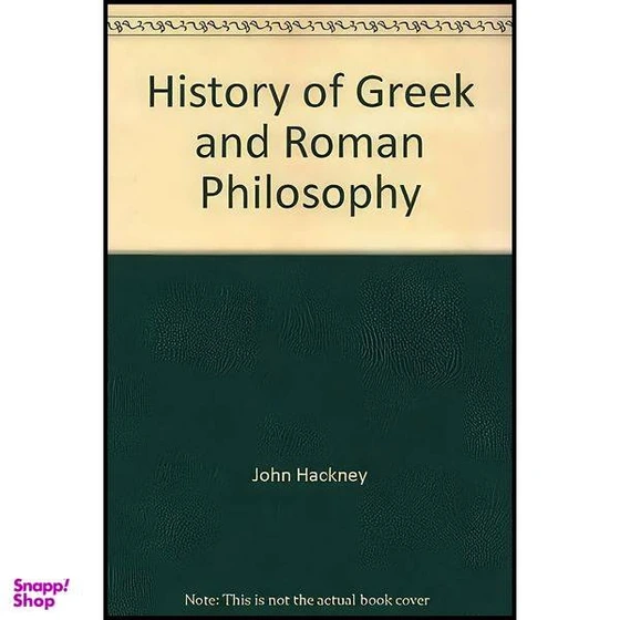 خرید و قیمت کتاب History of Greek and Roman Philosophy اثر John Hackney انتشارات Philosophical ...