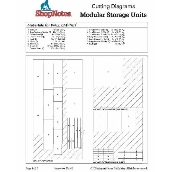 خرید و قیمت دانلود کتاب Woodworking Shopnotes 083 - Cutting Diagram ...