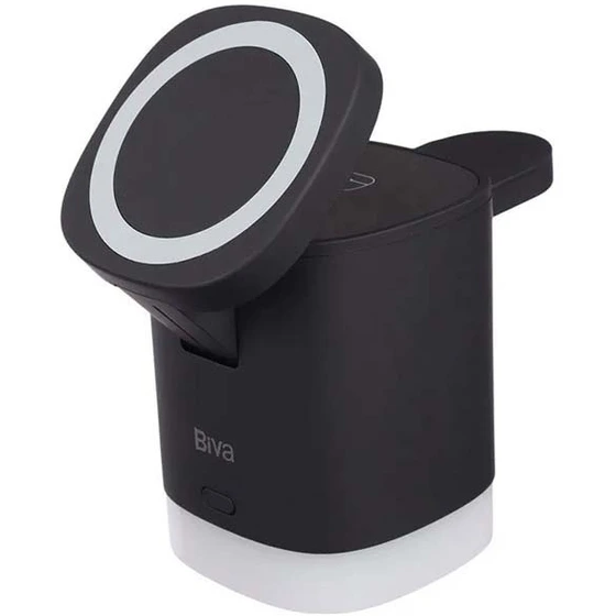 خرید و قیمت استند و شارژر وایرلس چندکاره مگنتی بیوا Biva WLC-12 3in1 Fast wireless Charger با ...