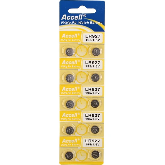 خرید و قیمت باتری ساعت اکسل مدل AG7 LR 927 395 بسته 10 عددی | ترب