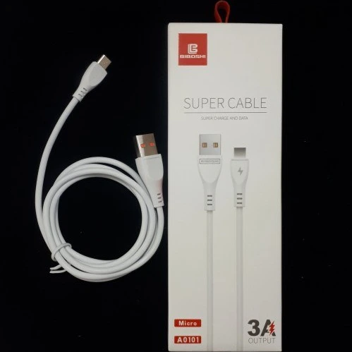 خرید و قیمت کابل BIBOSHI micro usb 3Aدیتا و فست شارژ | ترب