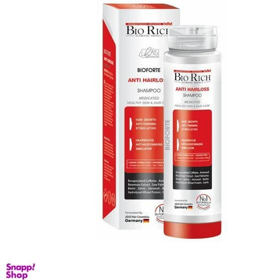 خرید و قیمت شامپو مو بایو ریچ (Bio rich) مدل Anti Hair Loss حجم 250 ...