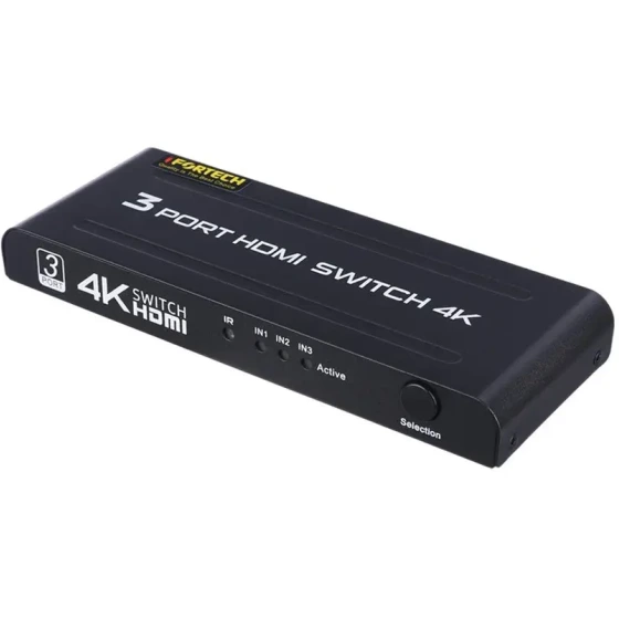 خرید و قیمت سوییچ 3 پورت فلزی HDMI 4K برند IFORTECH | ترب
