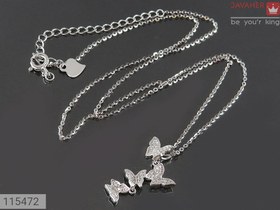 خرید و قیمت سینه ریز نقره طرح پروانه کد 115472 | ترب