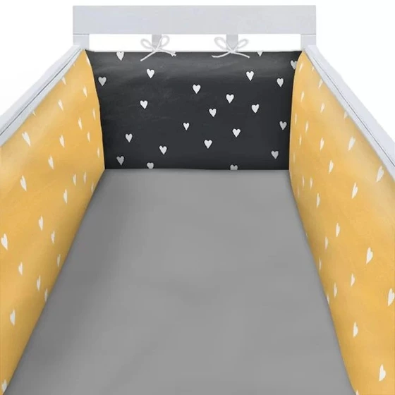 خرید و قیمت محافظ تخت کودک طرح قلب سفید - زمان ساخت این محصول 5 روز ...