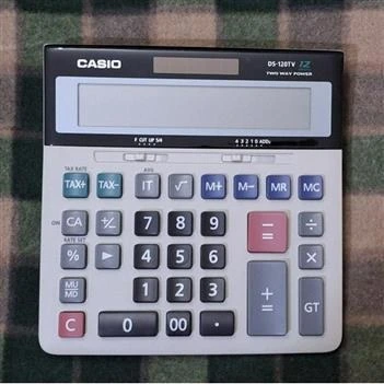 خرید و قیمت ماشین حساب کاسیو مدل DS-120TV | ترب