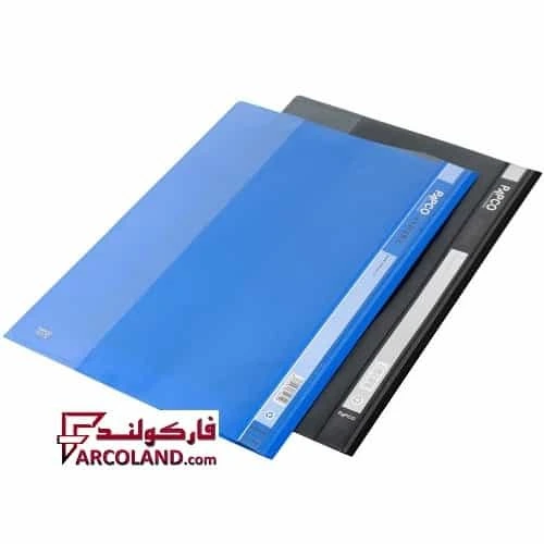 خرید و قیمت پوشه پلاستیکی جیبدار پاپکو همراه با گیره مدل A4-109 سایز A4 | ترب