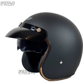 خرید و قیمت کلاه کاسکت وسپایی DA1 مدل MATT-BLACK | ترب