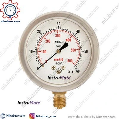 خرید و قیمت مانومتر میلی بار اینسترومیت InstruMate صفحه 6 سانت عمودی 60 میلی بار | ترب