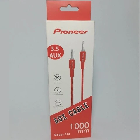 خرید و قیمت کابل اورجیتال aux pioneer -p10 سر فلزی یک متری | ترب