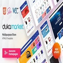 خرید و قیمت قالب HTML5 چندمنظوره فروشگاهی Duka Market | ترب
