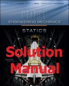 خرید و قیمت Solution Manual for Statics – Michael Plesha, Gary Gray | ترب