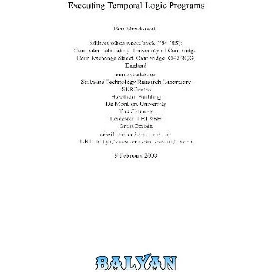 خرید و قیمت دانلود کتاب Executing Temporal Logic Programs | ترب