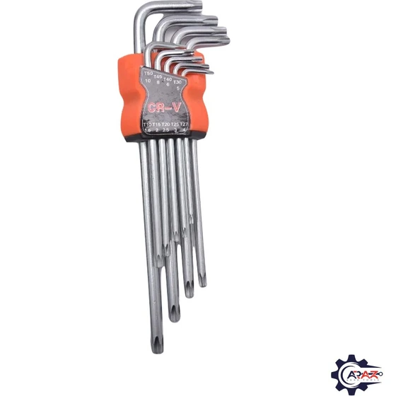 خرید و قیمت آچار آلن بلند ستاره ای سوراخ دار QTOOLS | ترب