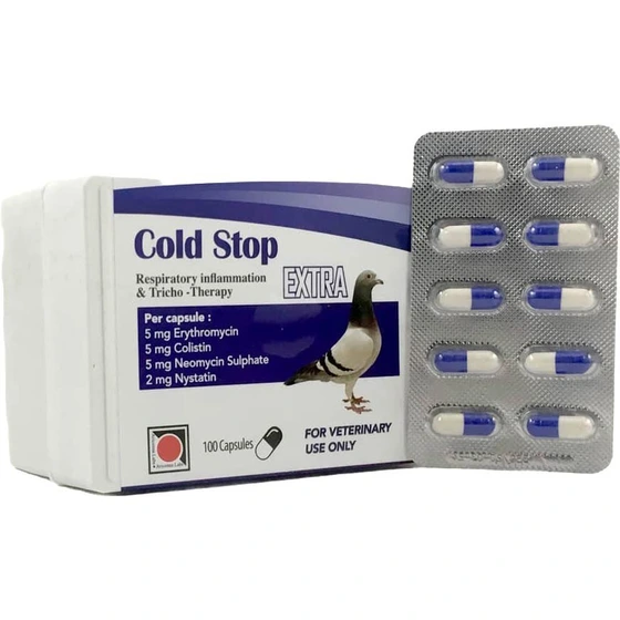 خرید و قیمت کپسول COLD STOP اکسترا هلند درمان عفونت پرندگان بسته 100 ...