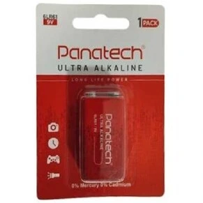 خرید و قیمت باتری کتابی ULTRA ALKALINE برند PANATECH مدل 6LR61 | ترب