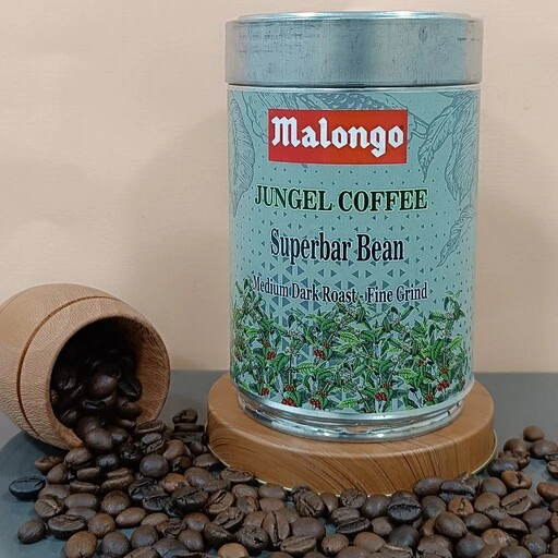 خرید و قیمت قهوه دان جانگل کافی Malongo سوپر بار رست مدیوم دارک قوطی ...