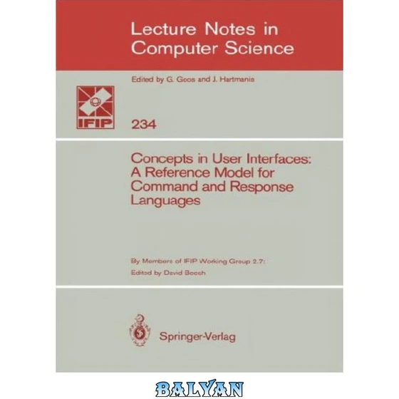 خرید و قیمت دانلود کتاب Concepts In User Interfaces A Reference Model For Command And Response