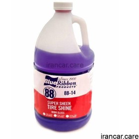خرید و قیمت مایع واکس و براق کننده لاستیک 4 لیتری بلوریبون Blue Ribbon SUPER SHEEN TIRE SHINE | ترب