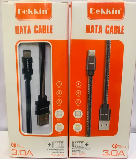 خرید و قیمت کابل شارژ کنفی فست DEKKIN DK-A63 - تایپ سی | ترب